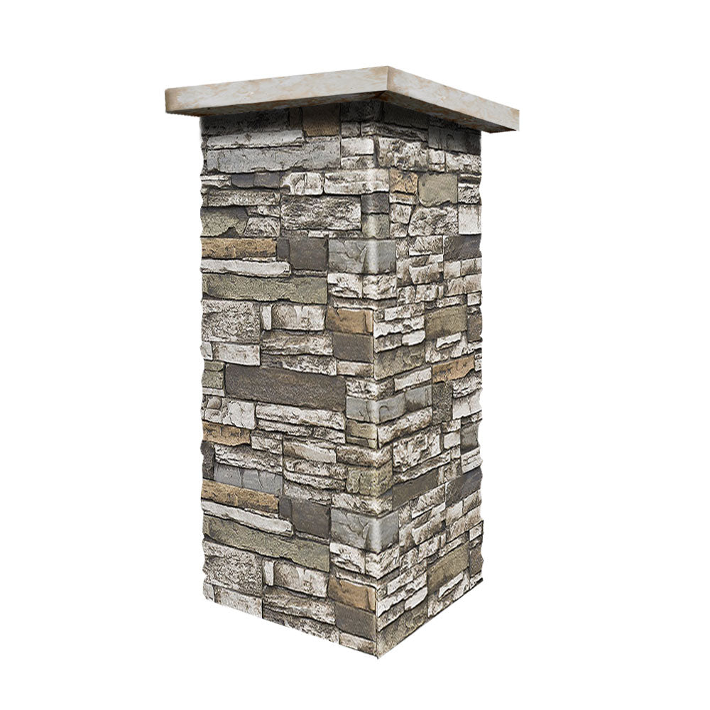 ALPINE SQUARE COLUMN WRAP- MULTI COLOR – Buy Faux Stone