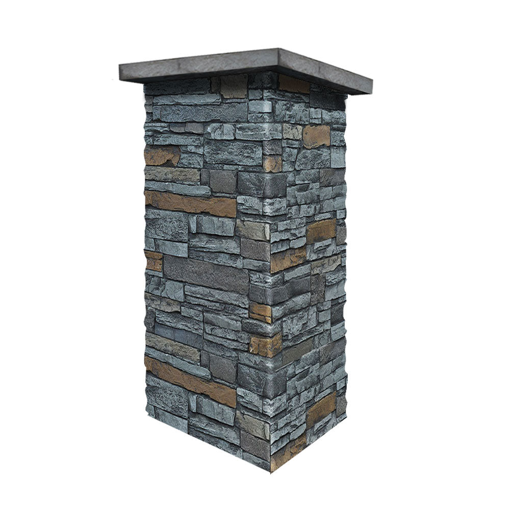 ALPINE SQUARE COLUMN WRAP- MULTI COLOR – Buy Faux Stone