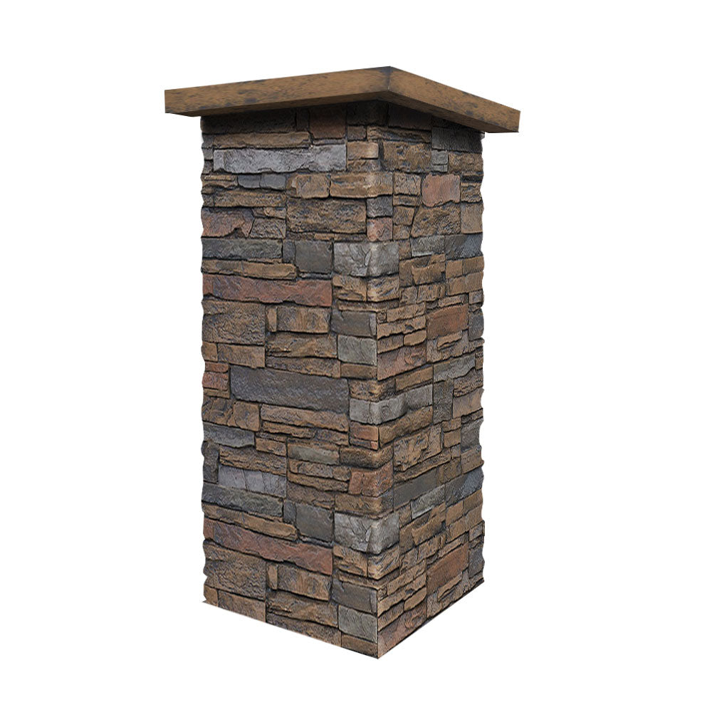 ALPINE SQUARE COLUMN WRAP- MULTI COLOR – Buy Faux Stone