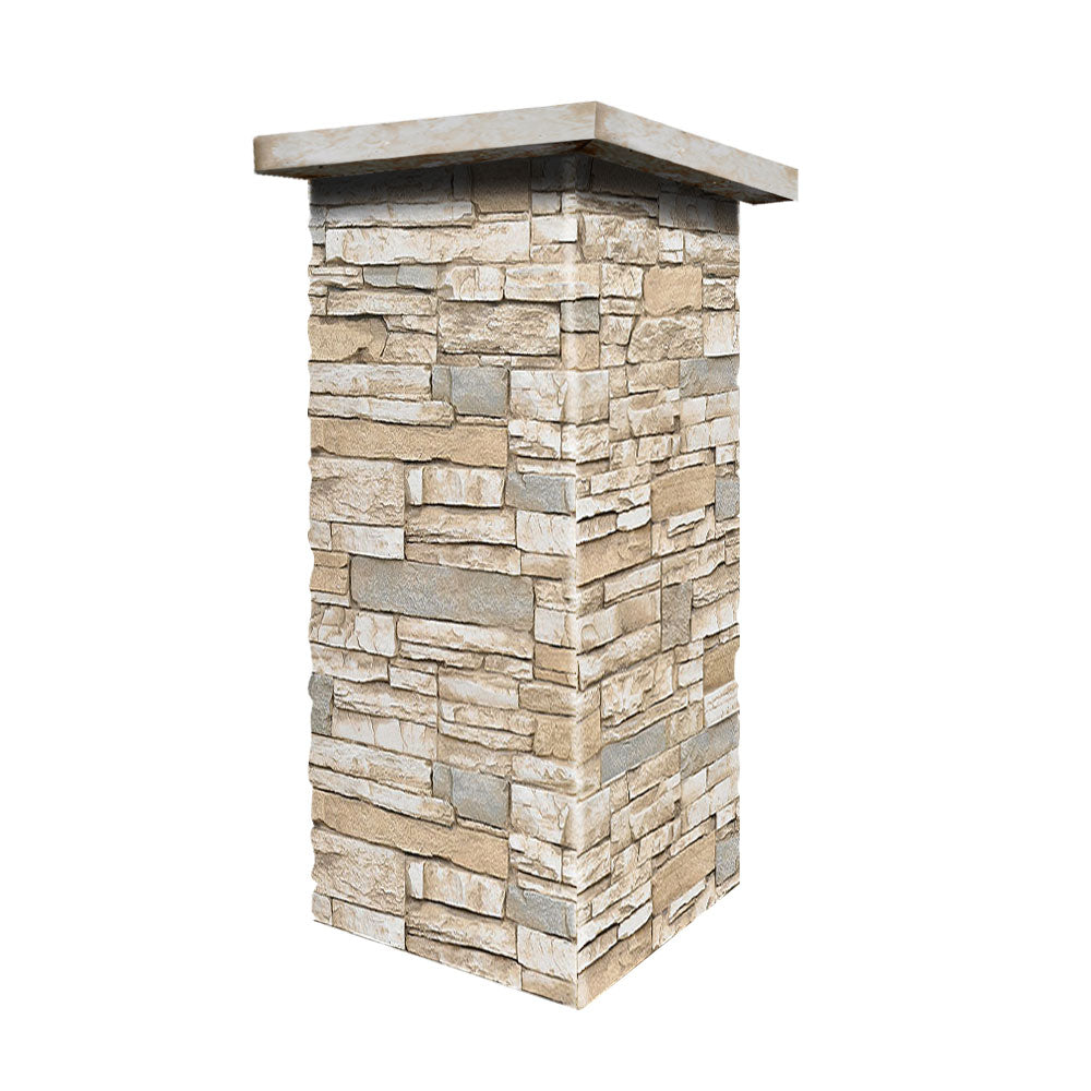 ALPINE SQUARE COLUMN WRAP- MULTI COLOR – Buy Faux Stone