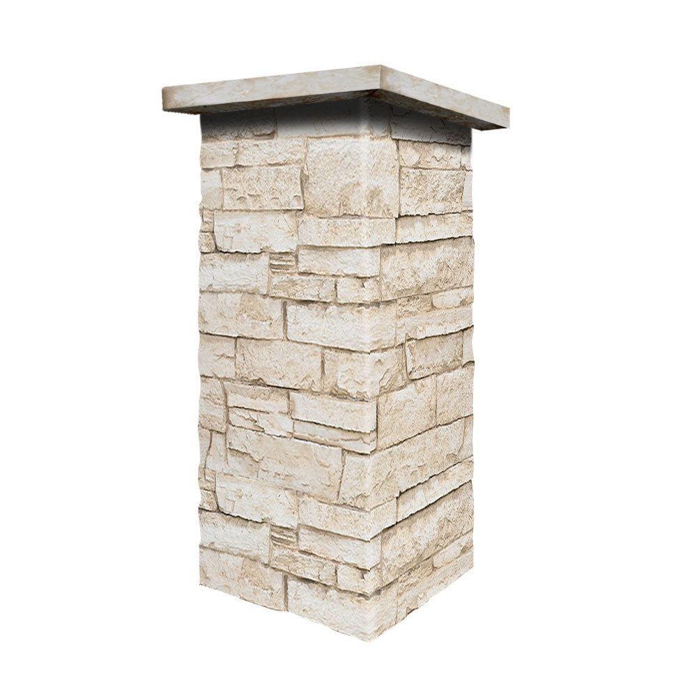 BRIGHTON SQUARE COLUMN WRAP- SOLID COLOR – Buy Faux Stone