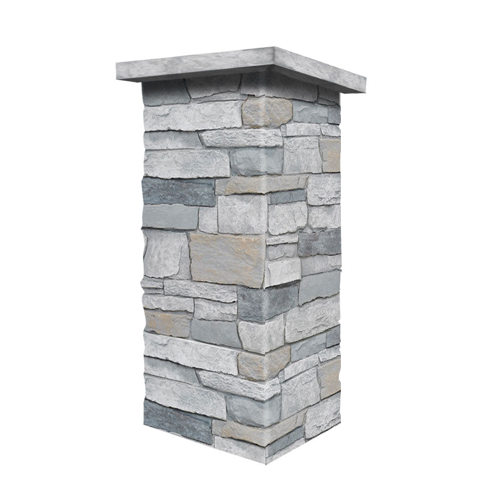 BRECKINRIDGE SQUARE COLUMN WRAP- MULTI COLOR – Buy Faux Stone