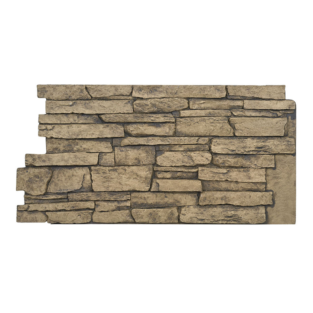 BRECKINRIDGE DEEP WIDE STACKED STONE- 24"H x 48"W – Buy Faux Stone