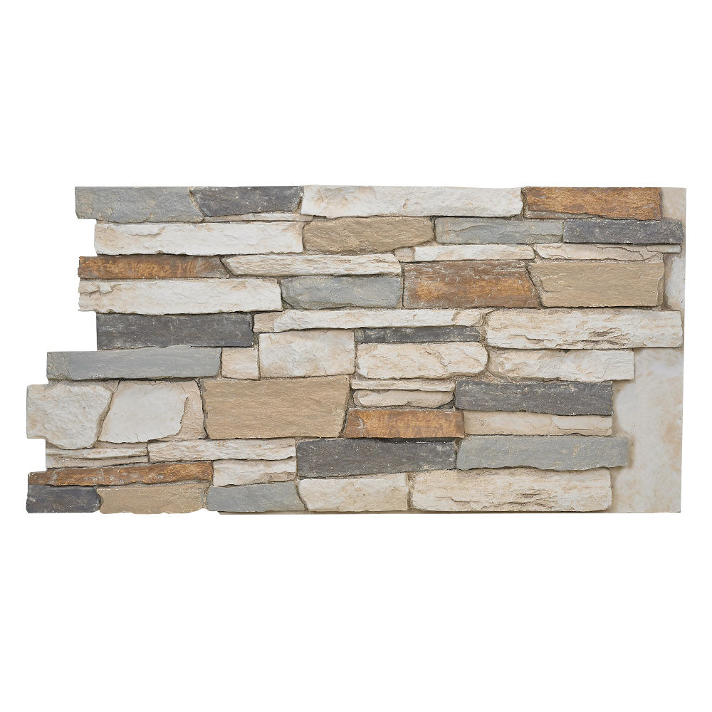 BRECKINRIDGE DEEP WIDE STACKED STONE- 24"H x 48"W – Buy Faux Stone